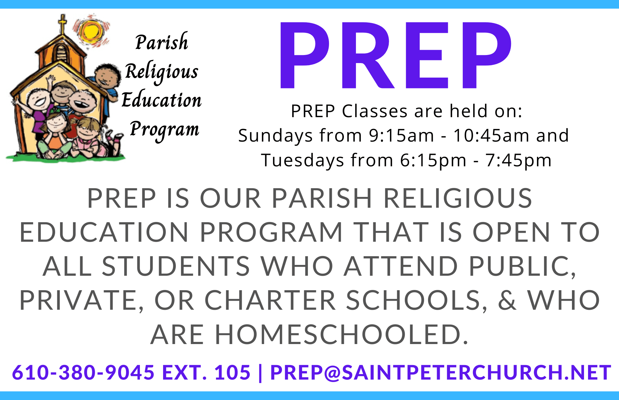 PREP – Parish Religious Education Program – St. Peter Catholic Church